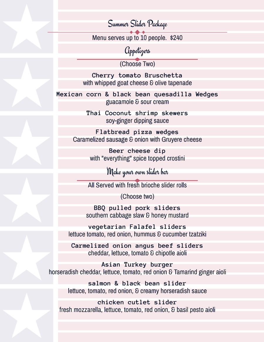 Backyard Sliders – The Fruited Plain